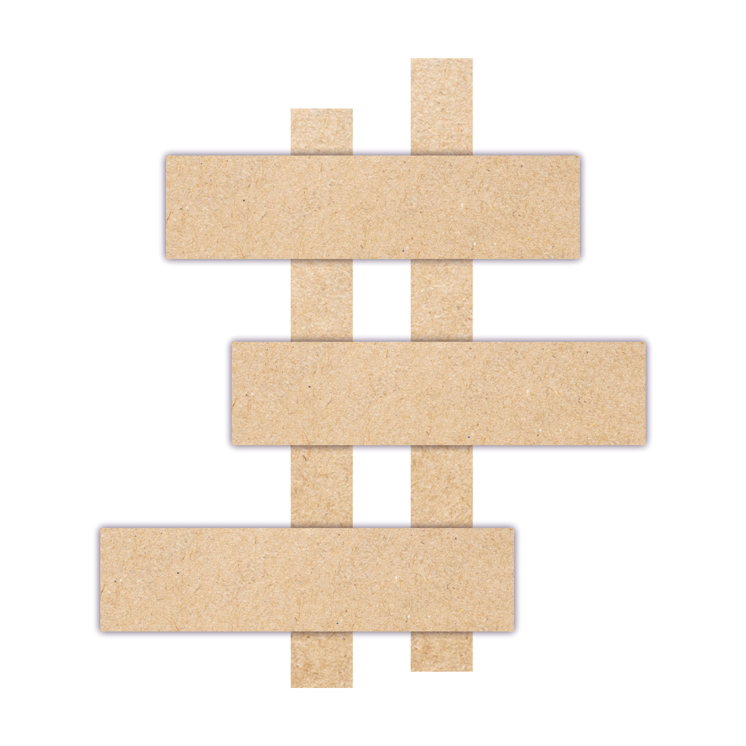 Custom Name MDF Name Plate Base