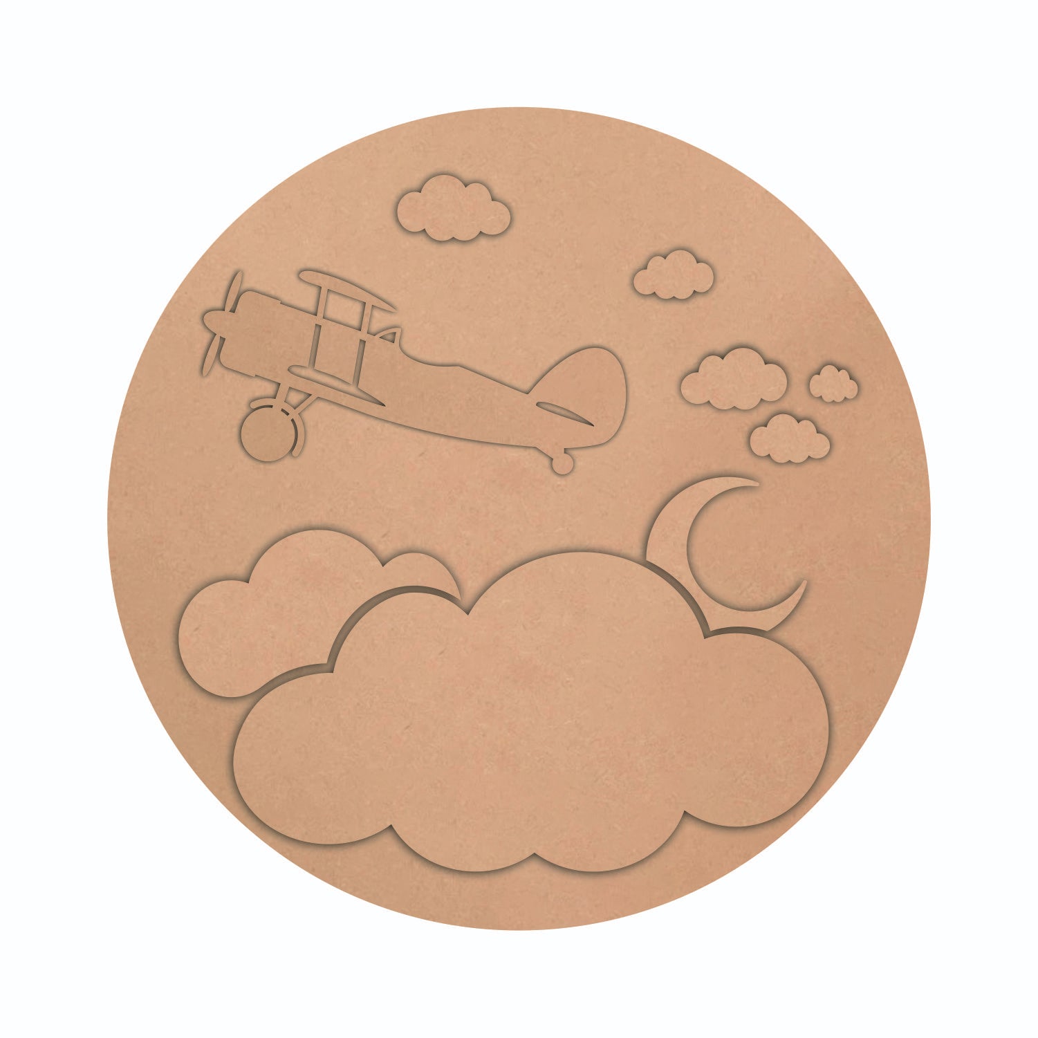 Airplane MDF Name sign