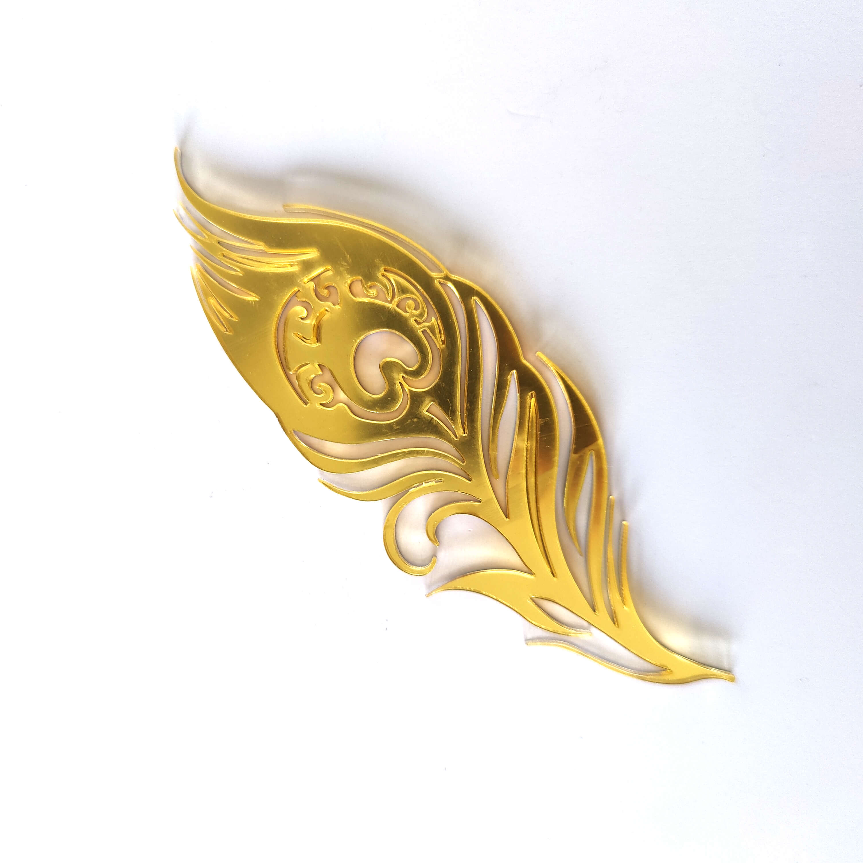 Acrylic Cutout Peacock Feather