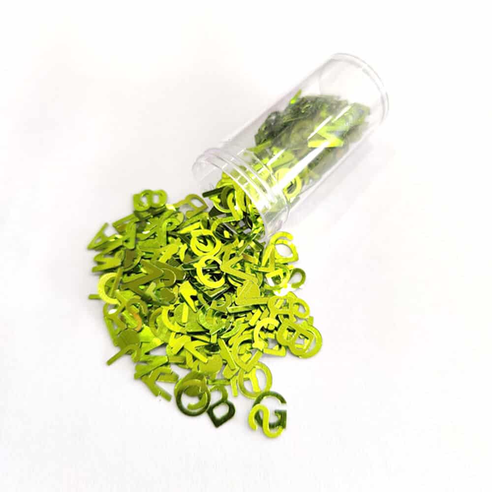 Colorful Alphabet Glitter