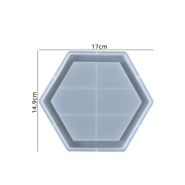Hexagon Puzzle Tray Mold [IMPORTED]