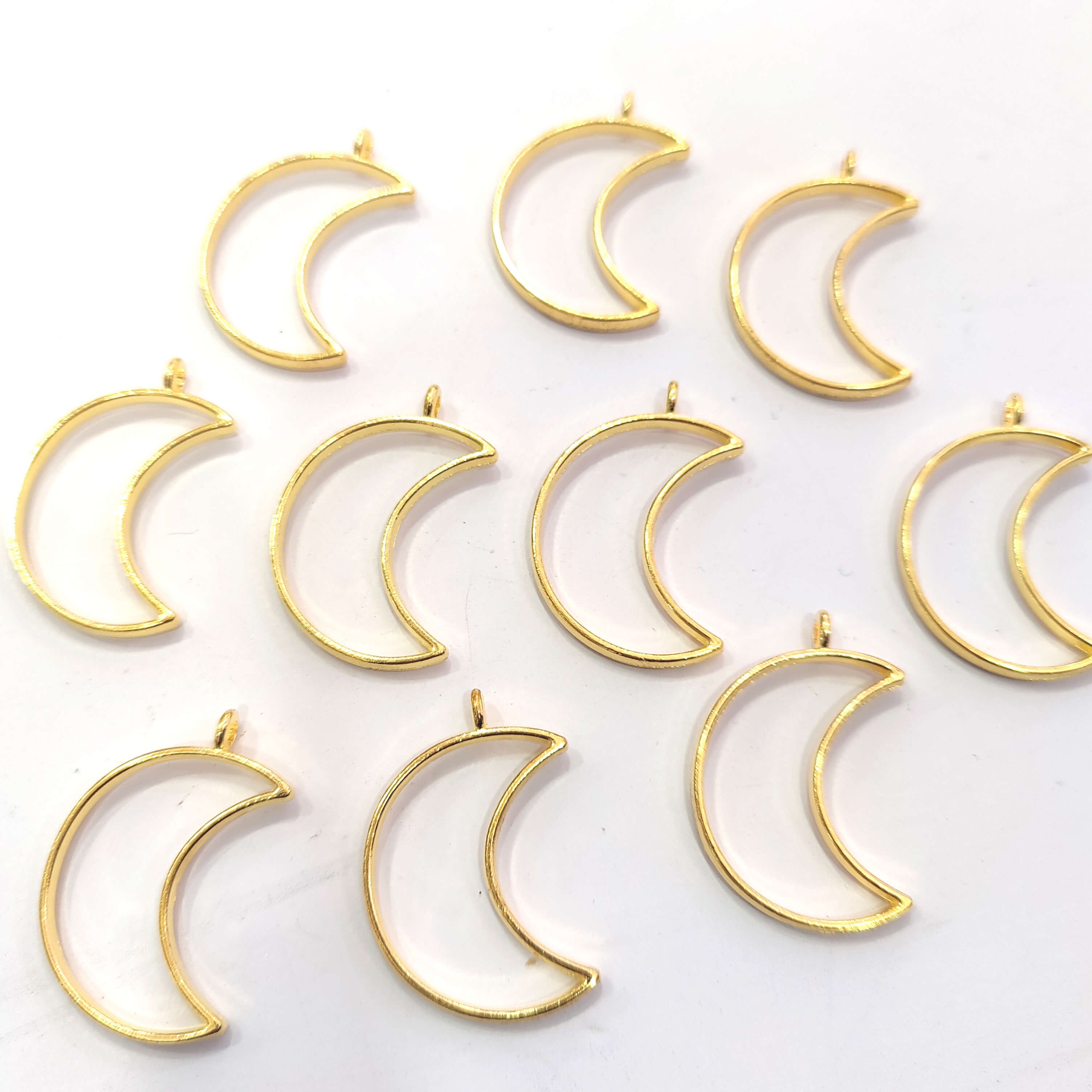 Gold Half Moon Open Bezzel (set of 5) -52